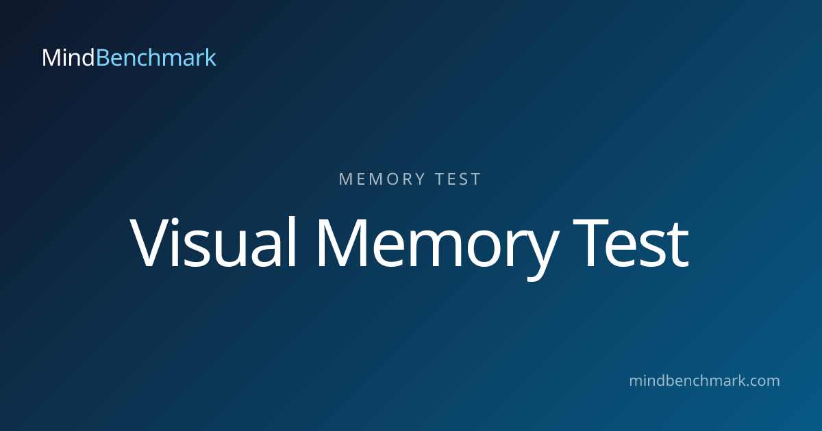Visual Memory Test – Test Your Visual Recall | MindBenchmark